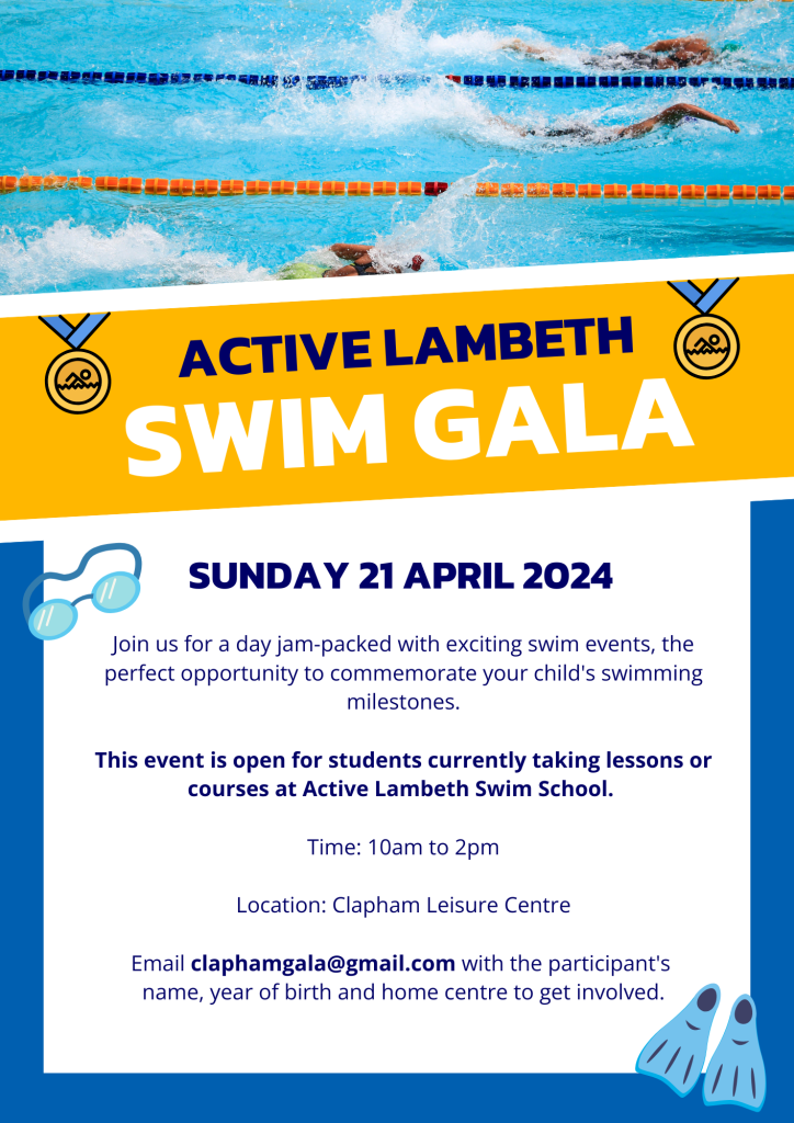 Active Lambeth Swim School Gala - Active Lambeth